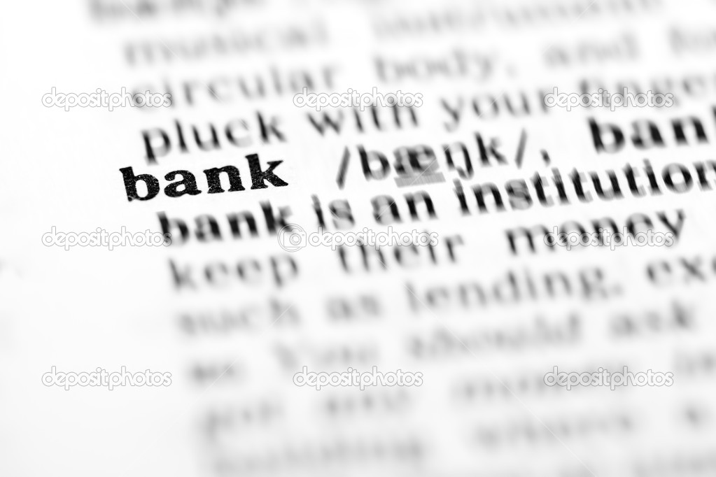 Bank word dictionary — Stock Photo © lambroskazan #19643893