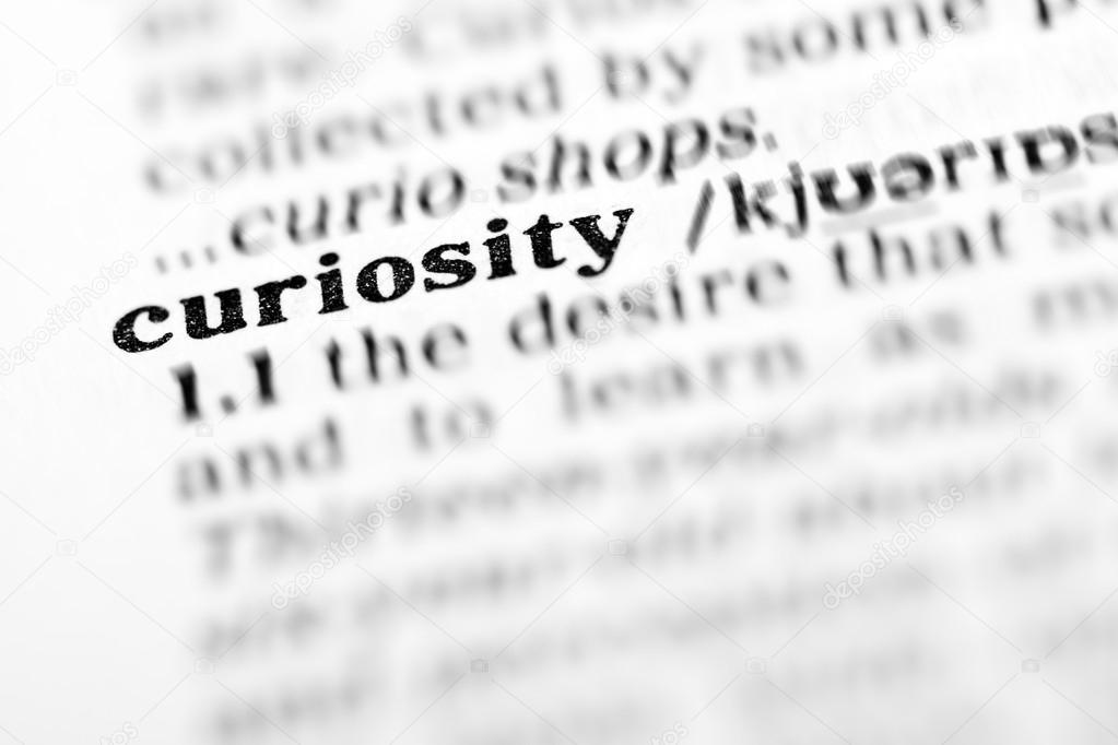 Curiosity word dictionary Stock Photo by ©lambroskazan 19644271