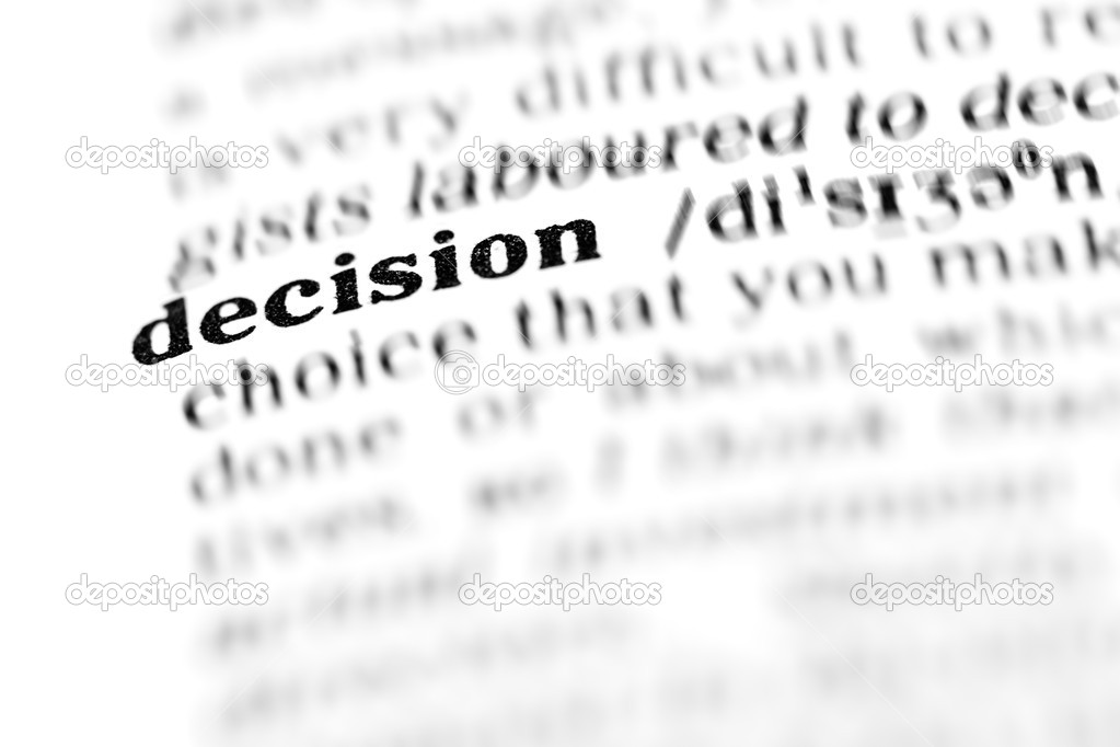 Decision word dictionary — Stock Photo © lambroskazan #19644315