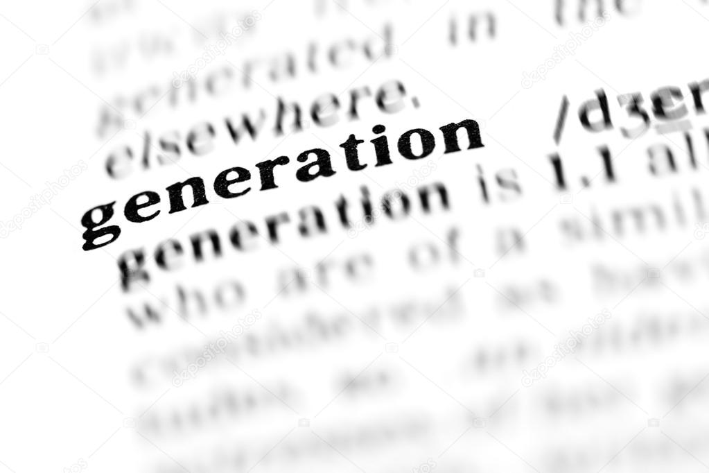 Generation word dictionary — Stock Photo © lambroskazan #19644541