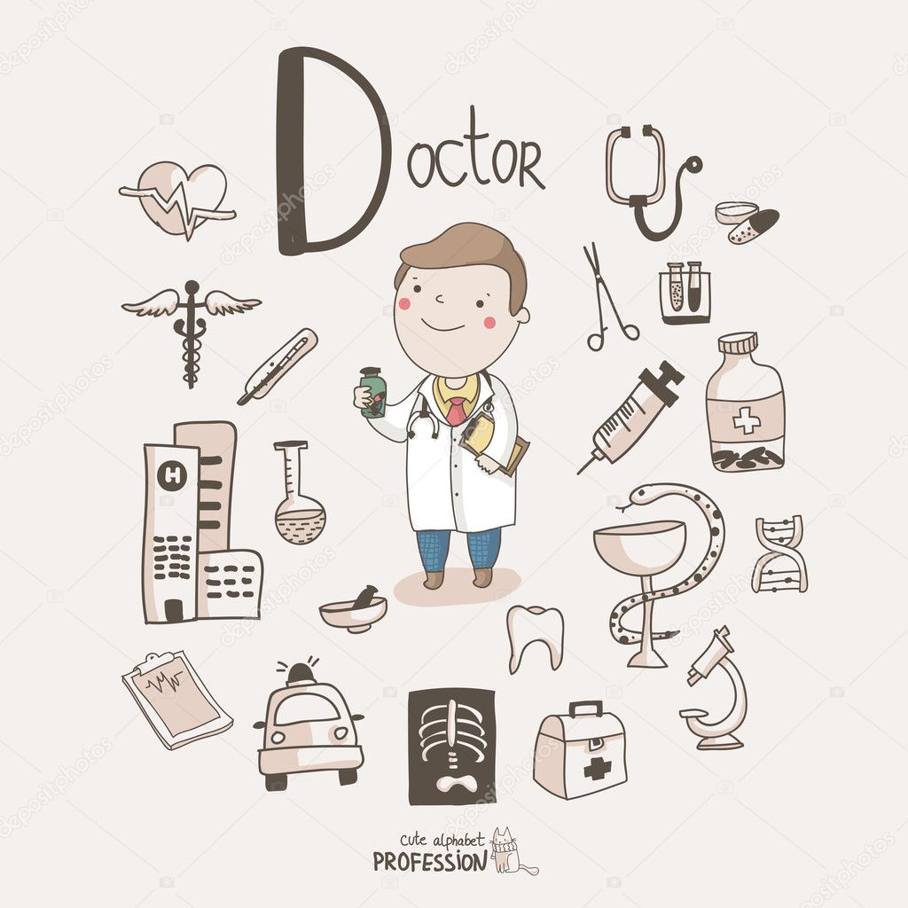 Doctor — Stock Vector © dikaya #41441781