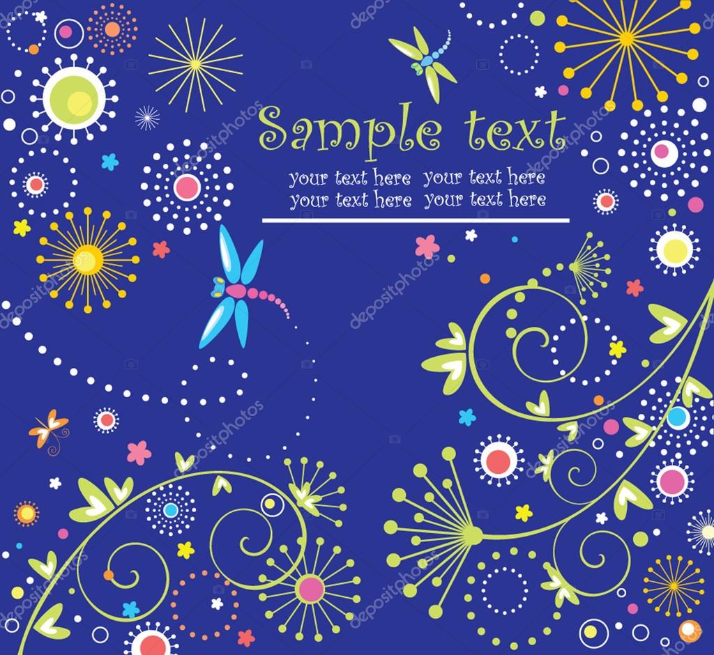 Funny greeting card Stock Vector by ©antonovaolena 20883395