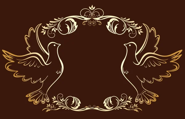 Gold dove Vector Art Stock Images | Depositphotos