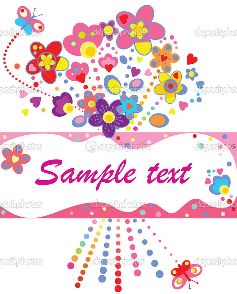 Funny greeting card Stock Vector Image by ©antonovaolena #21381187