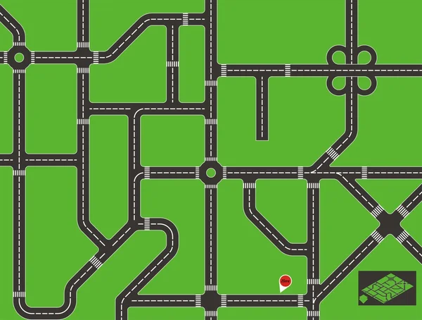 Vector isometric road map elements — Stock Vector © kvartur #19115177