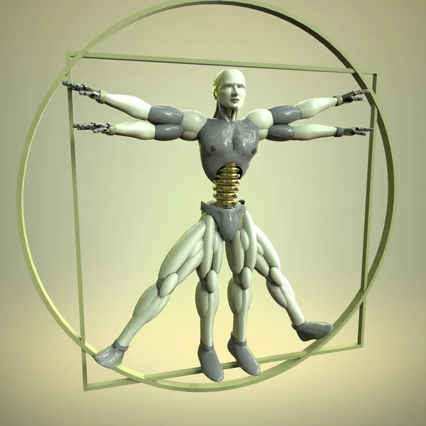 Modern Vitruvian Man — Stock Photo © Giovanni_Cancemi #37046569
