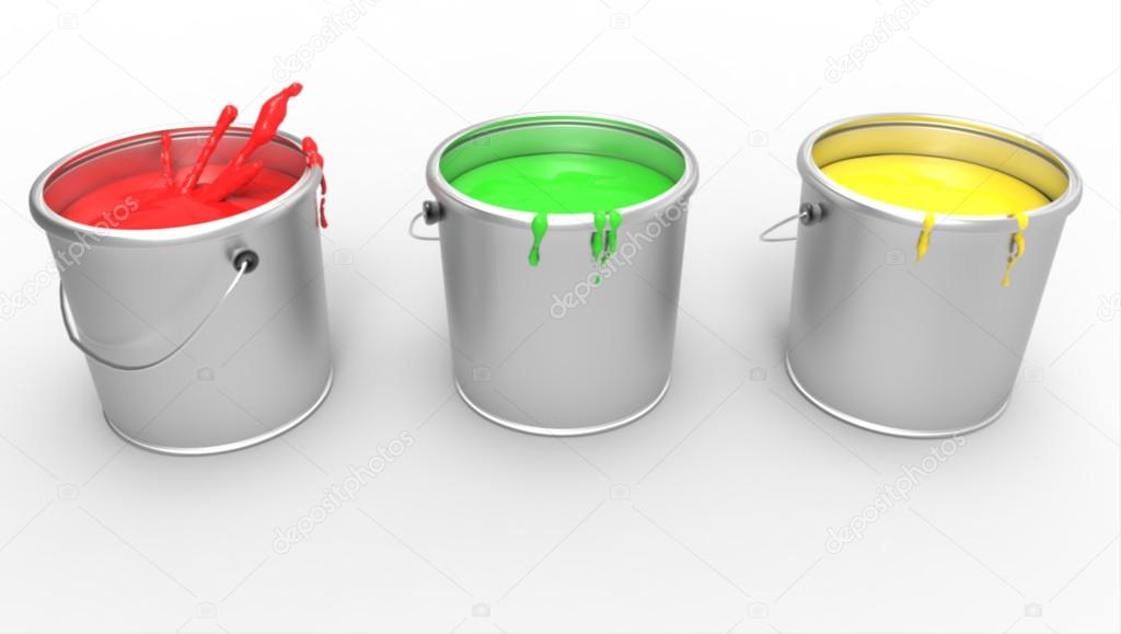 Paint buckets — Stock Photo © Giovanni_Cancemi #19806877 Paint buckets — Stock Photo © Giovanni_Cancemi #19806877