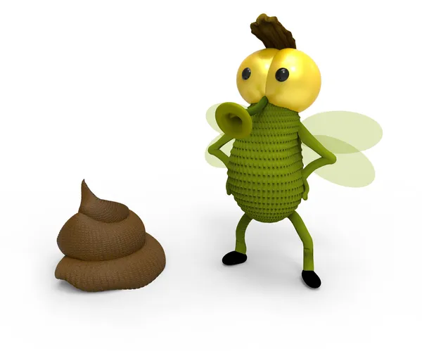 75 ilustraciones de stock de Caca con moscas | Depositphotos