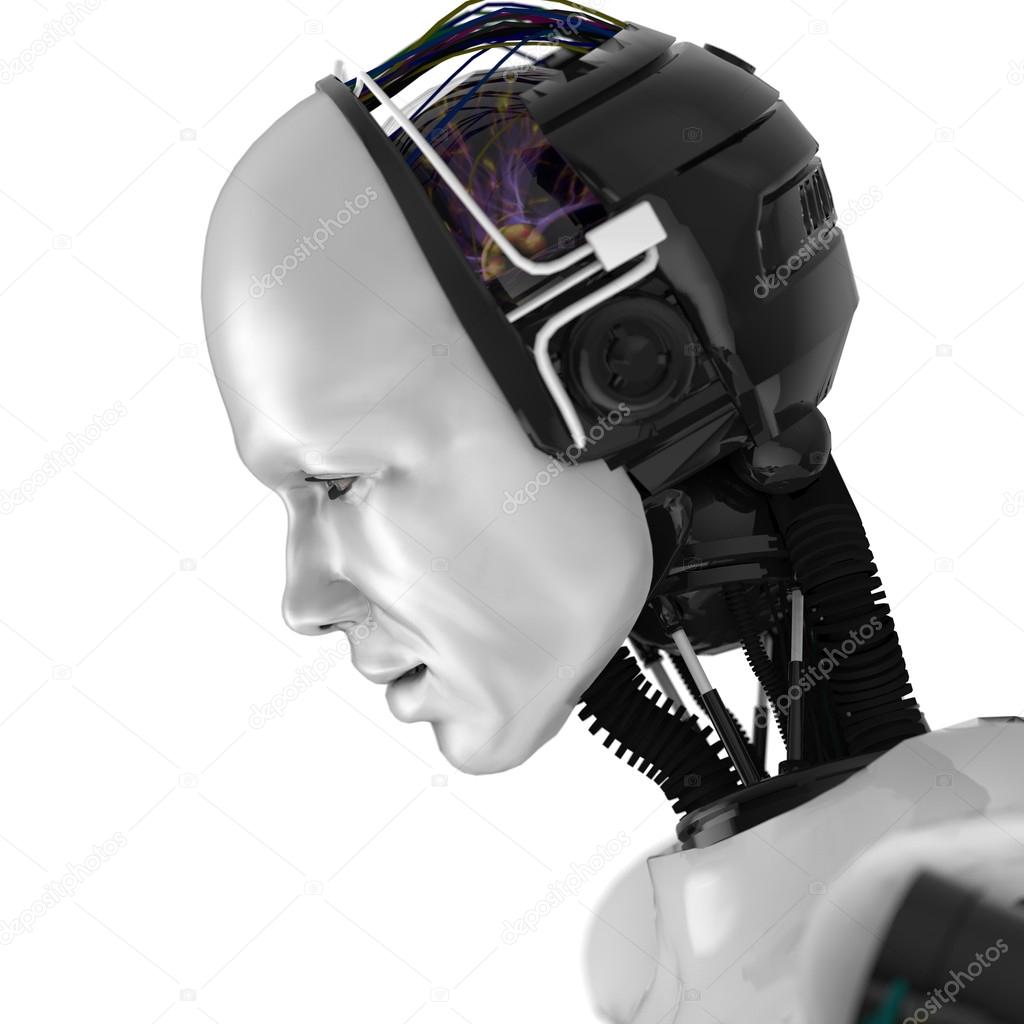 Humanoid Robotic Face Stock Photo by ©Giovanni_Cancemi 36725403