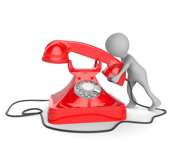 3d small - call by telephone — Stock Photo © Art3d #22510295
