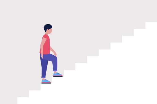 Walking Up Stairs Cartoon