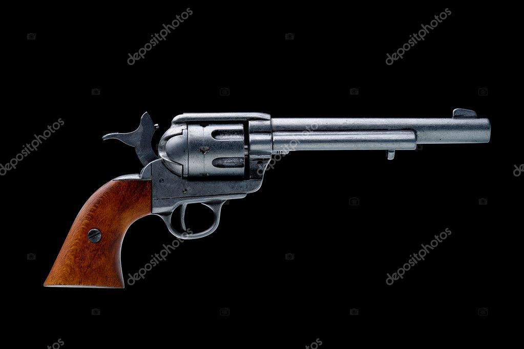 Revolver pistol isolated — Stock Photo © gawriloff #38870803