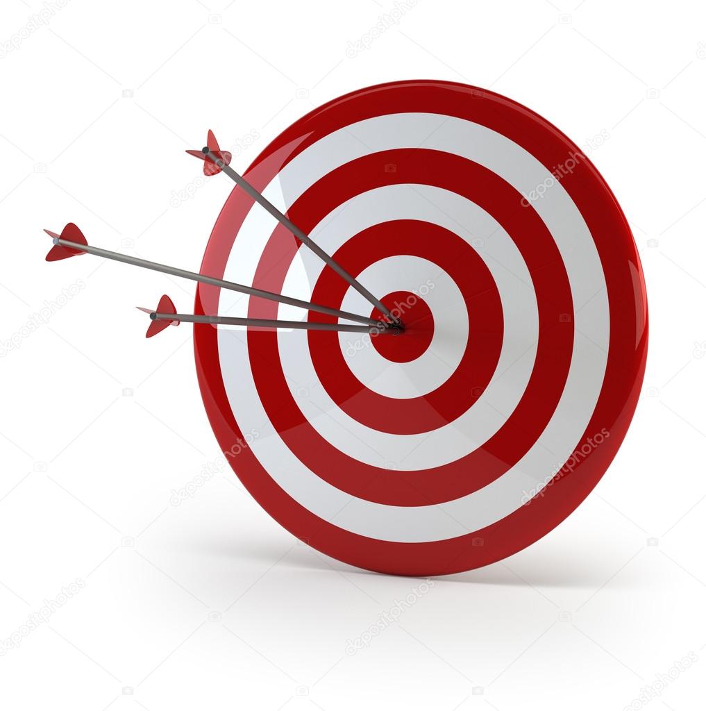 Three arrows in target — Stock Photo © Art3d #20731351