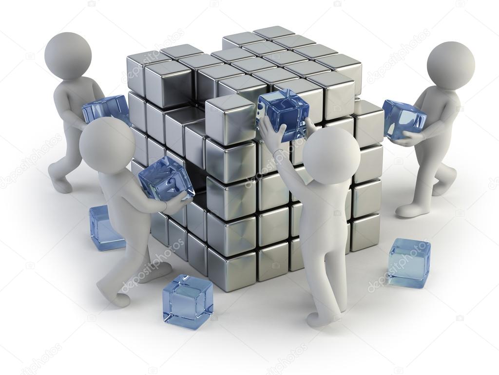 3d small people - concept of creating Stock Photo by ©Art3d 34531883