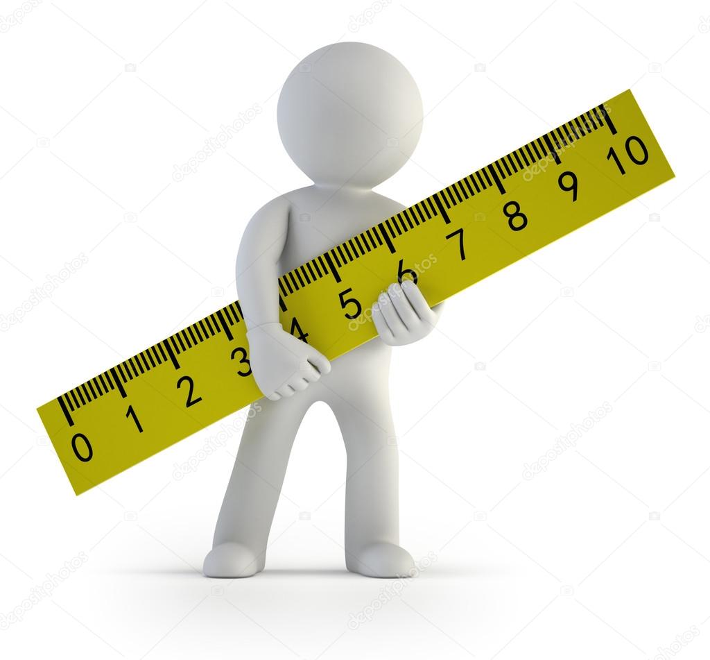 3d small people - ruler Stock Photo by ©Art3d 34532199