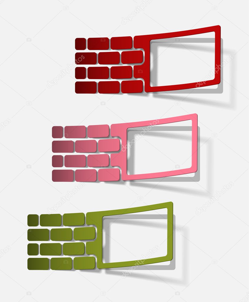 Brickwork sticker Stock Vector Image by ©Palau83 #35311989