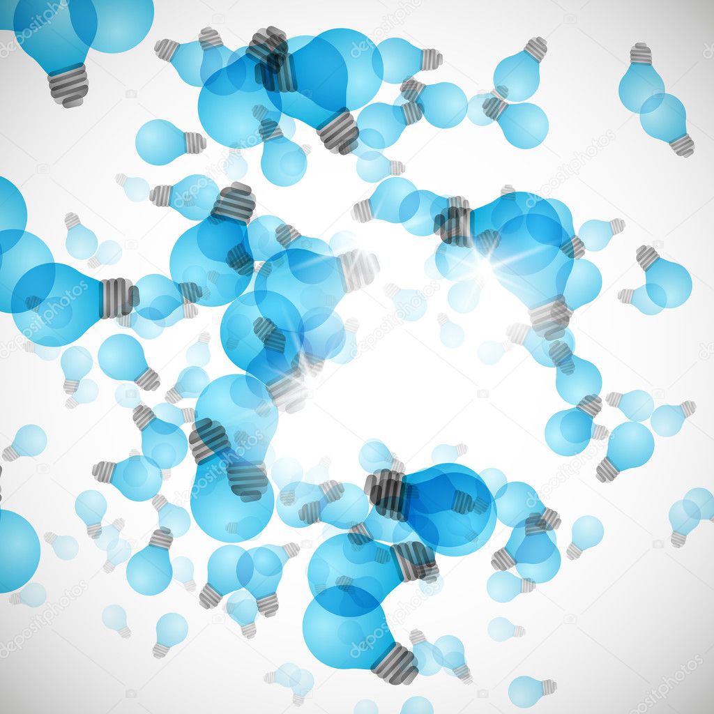 Light bulb vector background Stock Vector Image by ©Palau83 #35345285