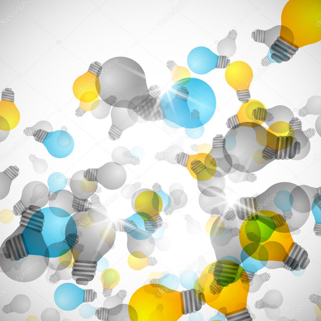 Light bulb vector background Stock Vector by ©Palau83 35345321