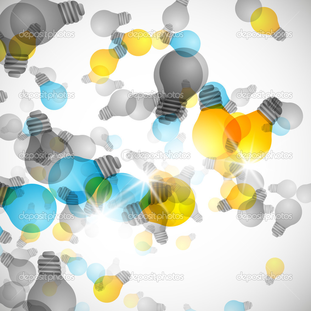 Light bulb vector background Stock Vector by ©Palau83 35345345