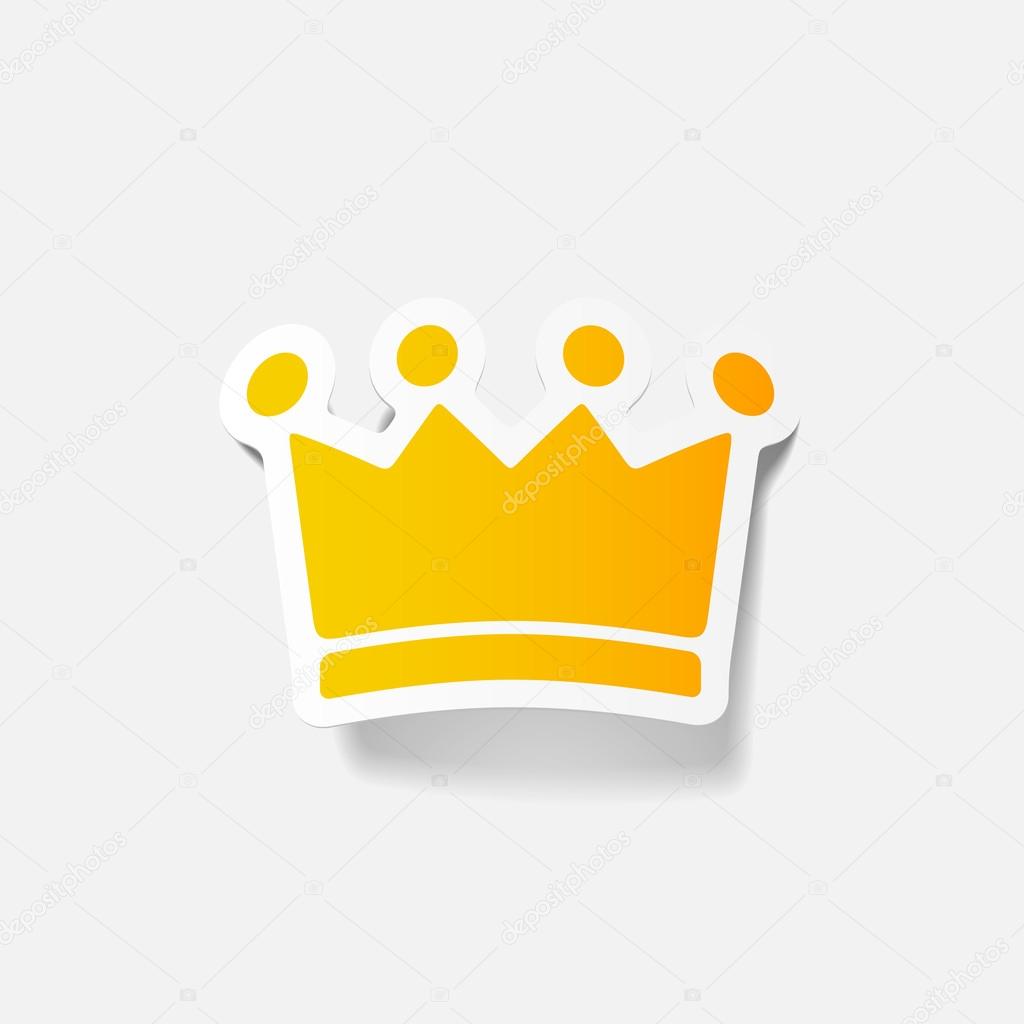 Crown sticker Stock Vector by ©Palau83 36009405
