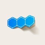 Molecular structure, sticker Stock Vector by ©Palau83 36268367