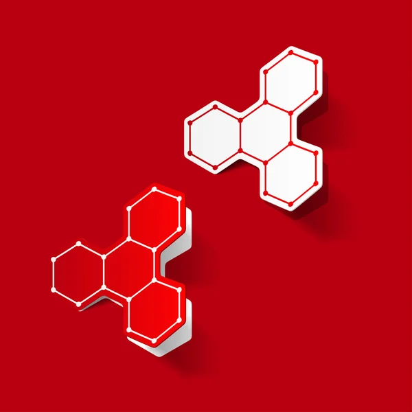 Molecular structure, sticker Stock Vector by ©Palau83 36268041