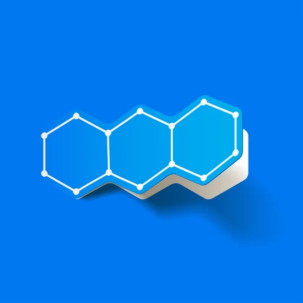 Molecular structure, sticker Stock Vector by ©Palau83 36268293