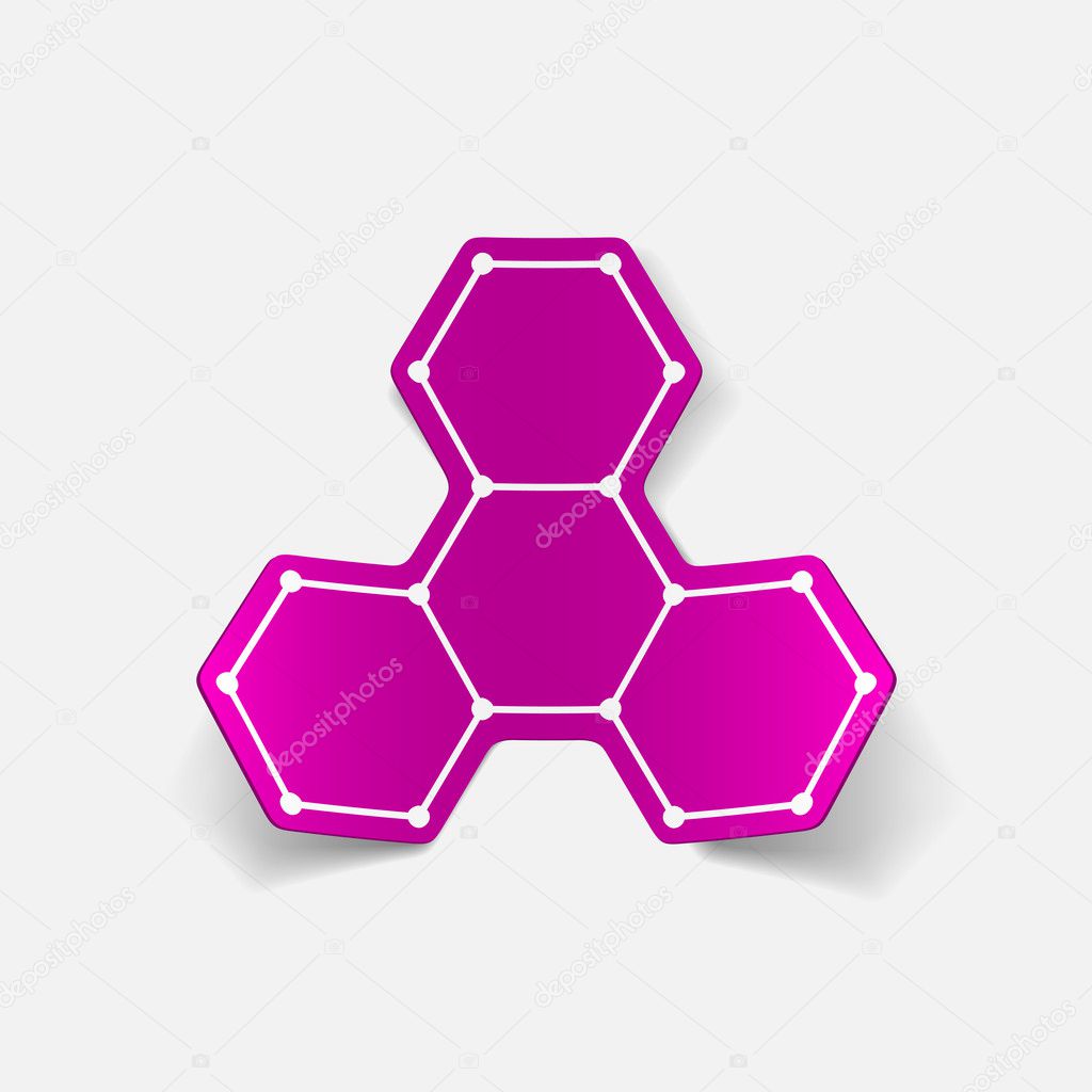 Molecular structure, sticker Stock Vector by ©Palau83 36267503