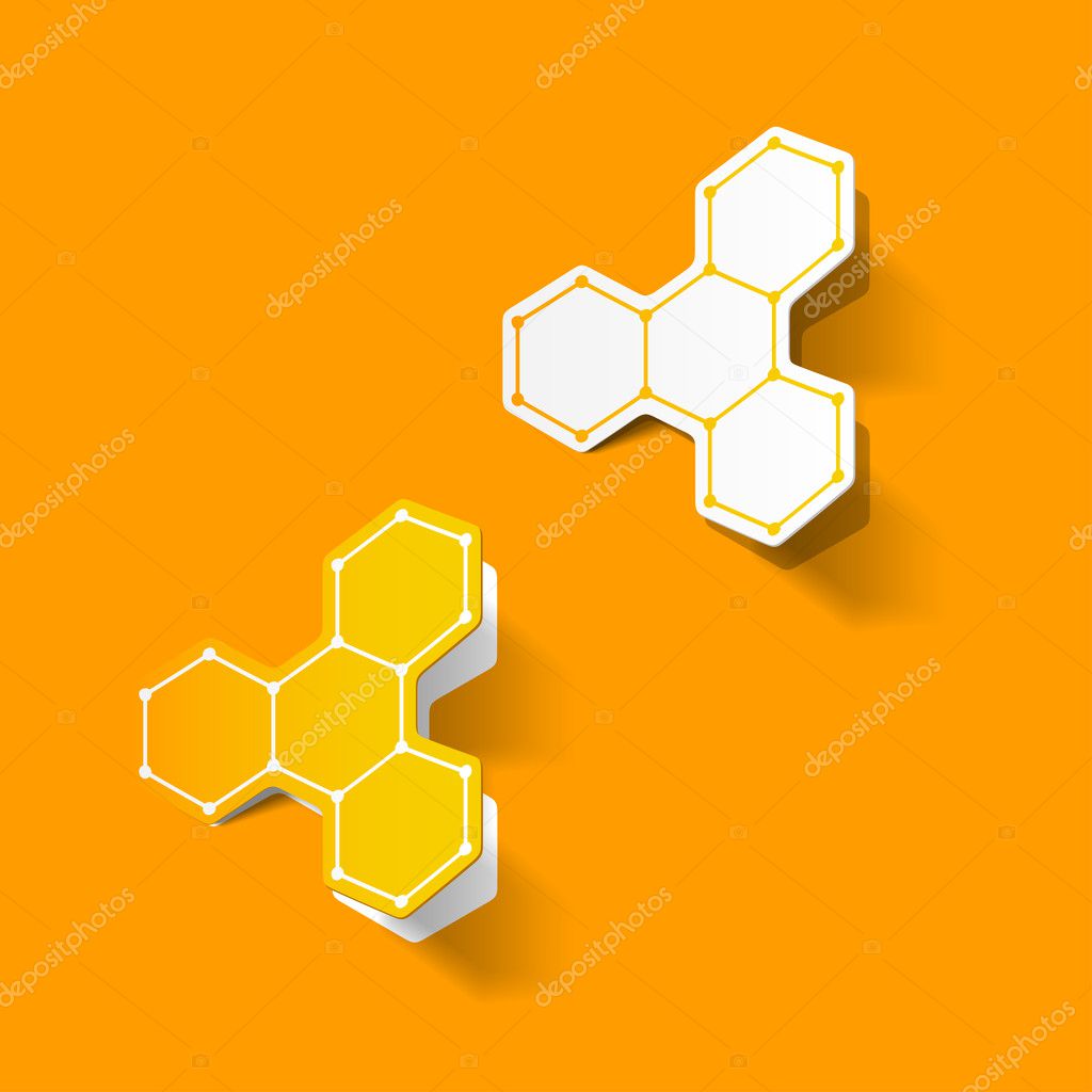 Molecular structure, sticker Stock Vector by ©Palau83 36267879