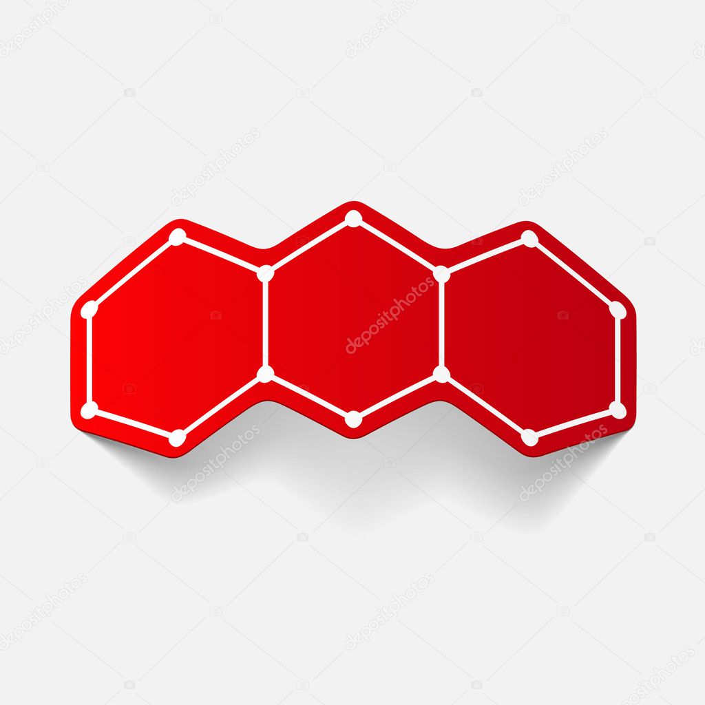 Molecular structure, sticker Stock Vector by ©Palau83 36268041