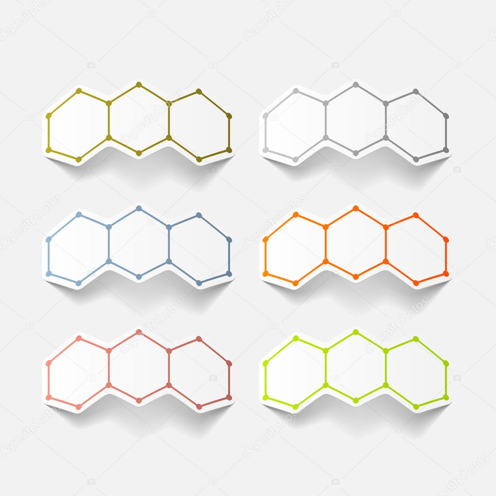 Molecular structure, sticker Stock Vector Image by ©Palau83 #36268143