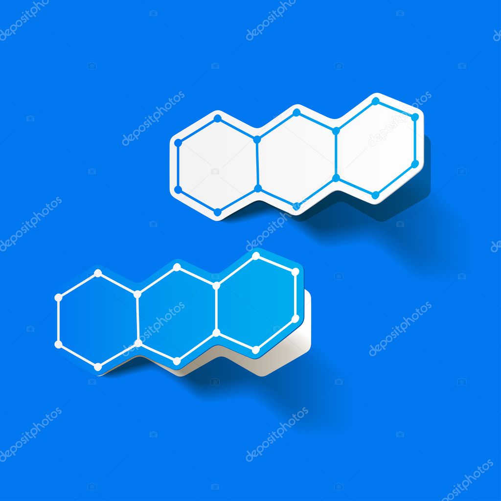 Molecular structure, sticker Stock Vector by ©Palau83 36268367