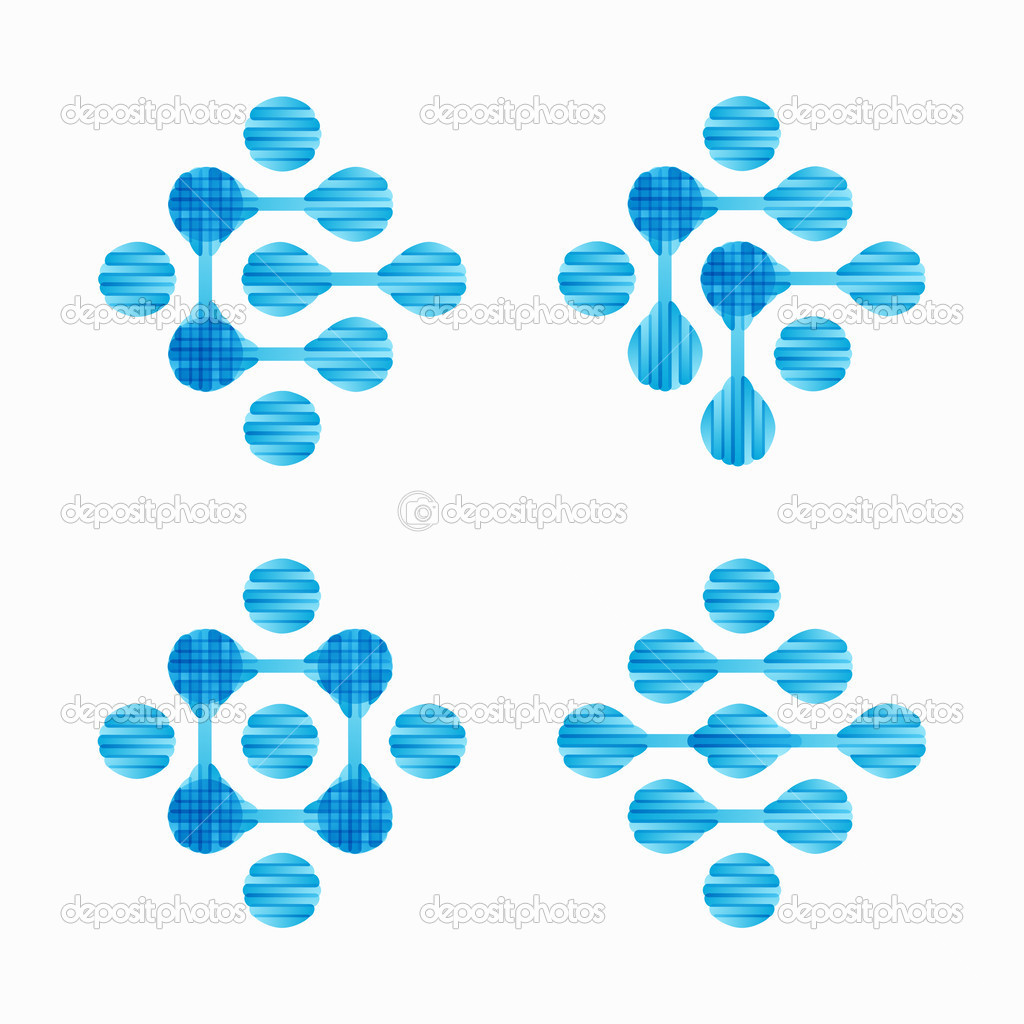 Molecular structure, symbol — Stock Vector © Palau83 #36269607