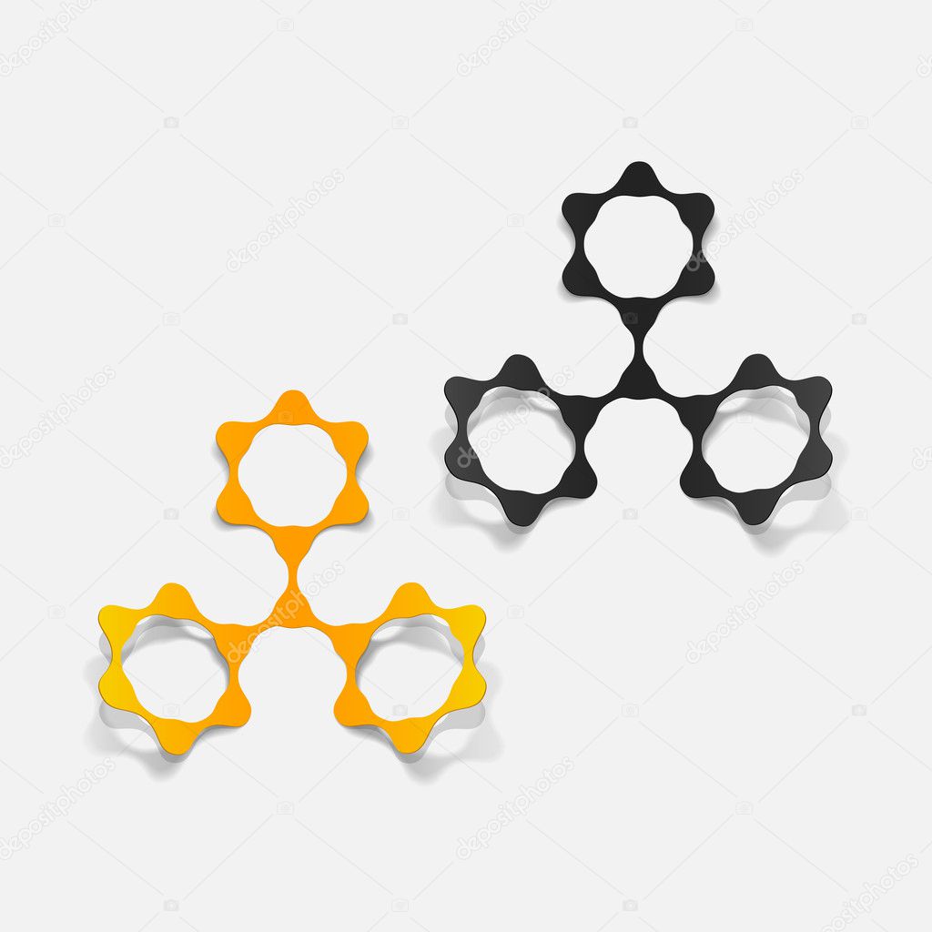 Molecular structure, sticker Stock Vector by ©Palau83 37467117