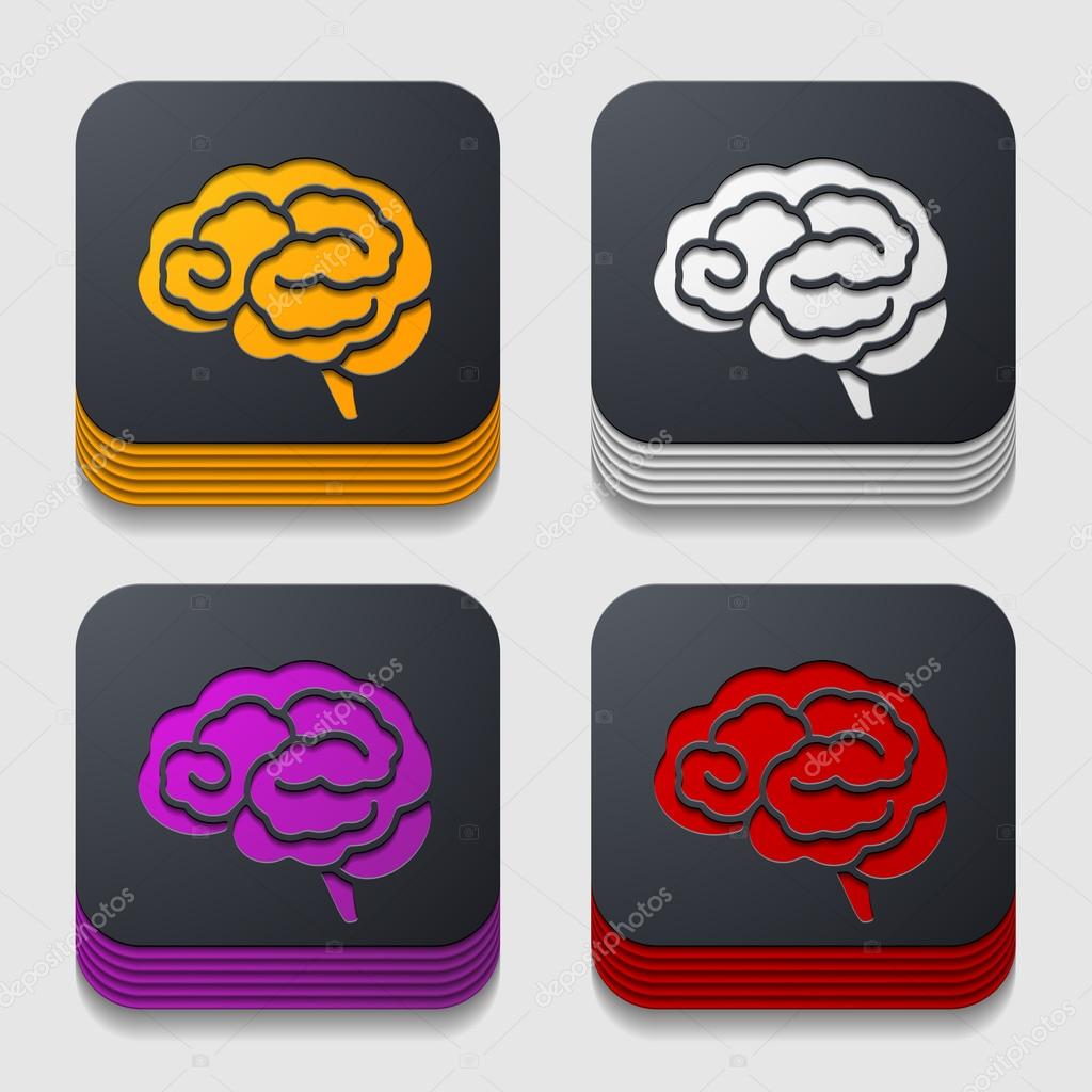App icon brain Stock Vector Image by ©Palau83 #38157473