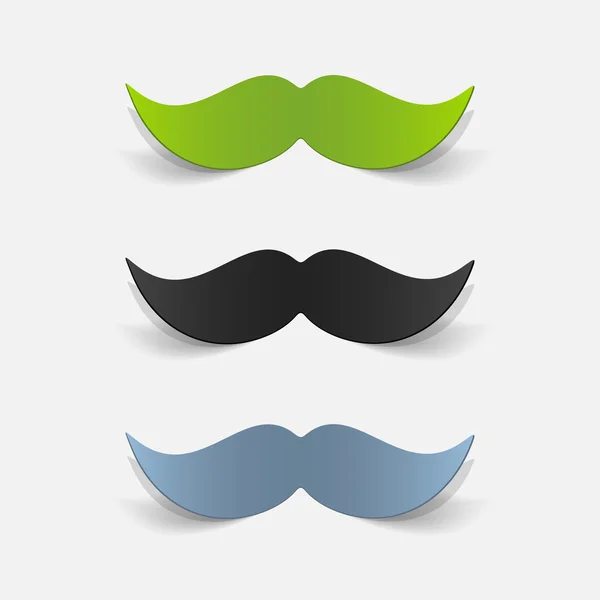 Realistic design element: mustache — Stock Vector © Palau83 #40088667