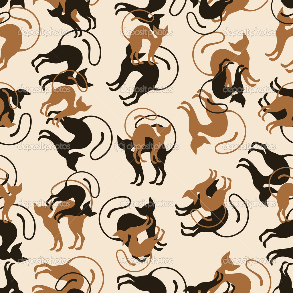 Seamless background: cat Stock Vector Image by ©Palau83 #40235319