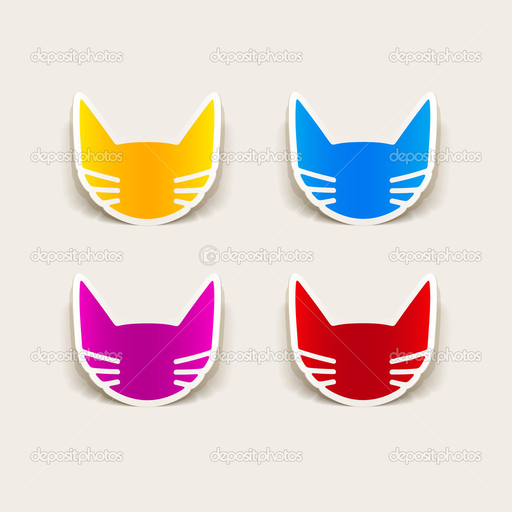 Realistic design element: cat Stock Vector by ©Palau83 40236151