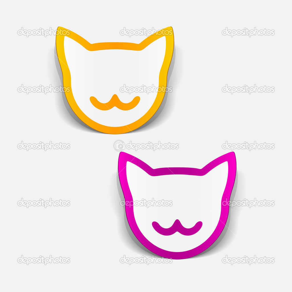 Realistic design element: cat Stock Vector by ©Palau83 40236191