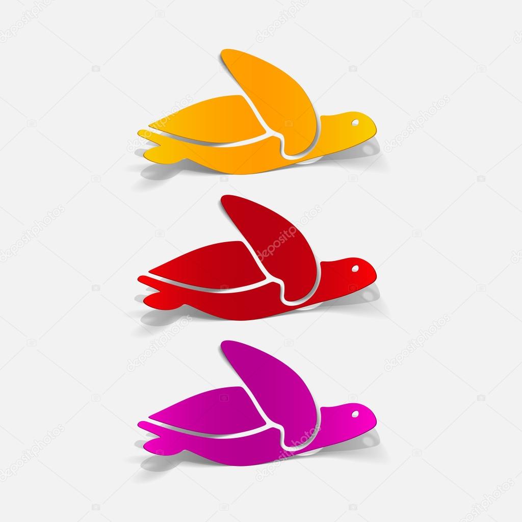 Realistic design element: sea ??turtle Stock Vector Image by ©Palau83 ...