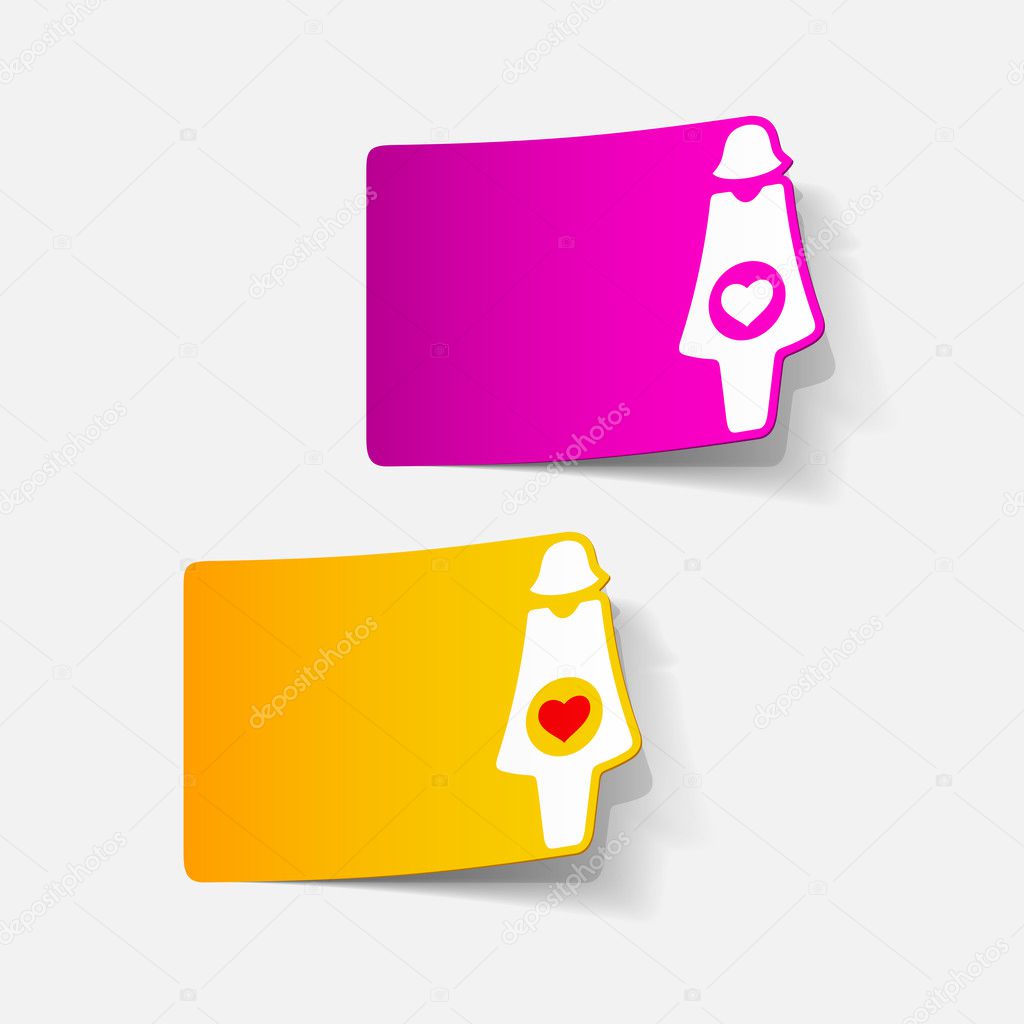 Elemento de diseño realista: embarazada . Vector de stock #40238603 de ...