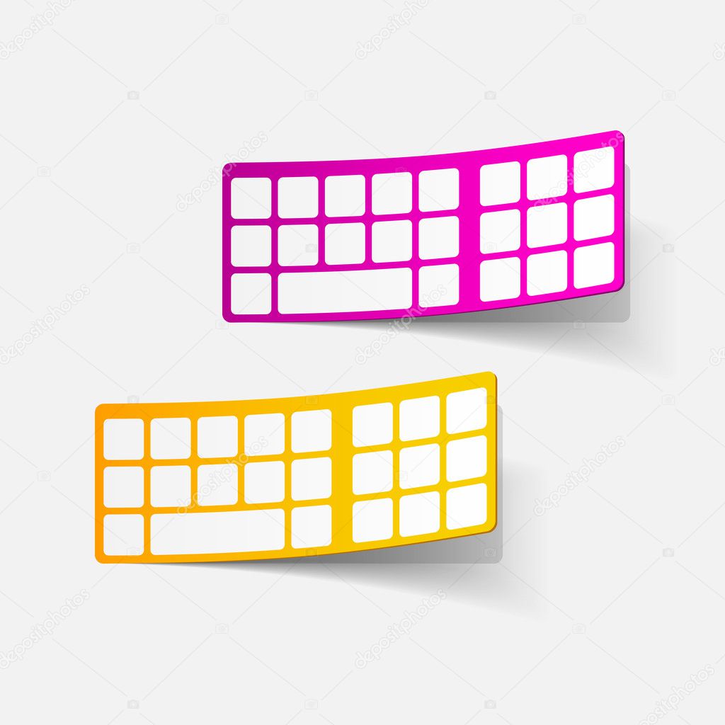 Realistic design element: keyboard Stock Vector by ©Palau83 41028989