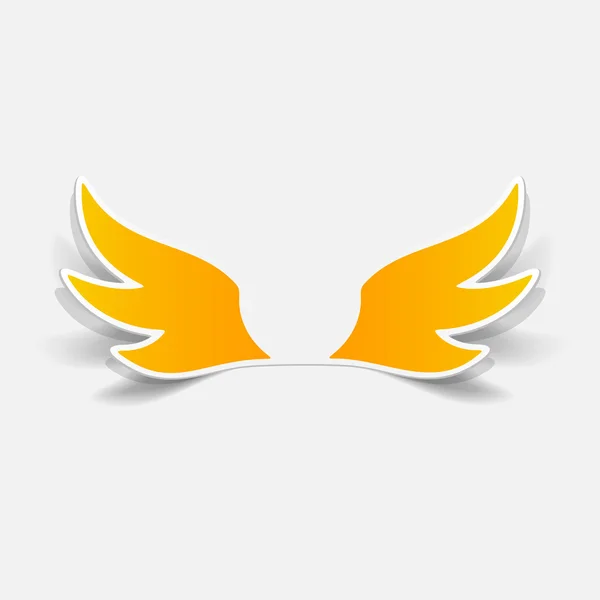 Realistic design element: wing Stock Vector by ©Palau83 41033375