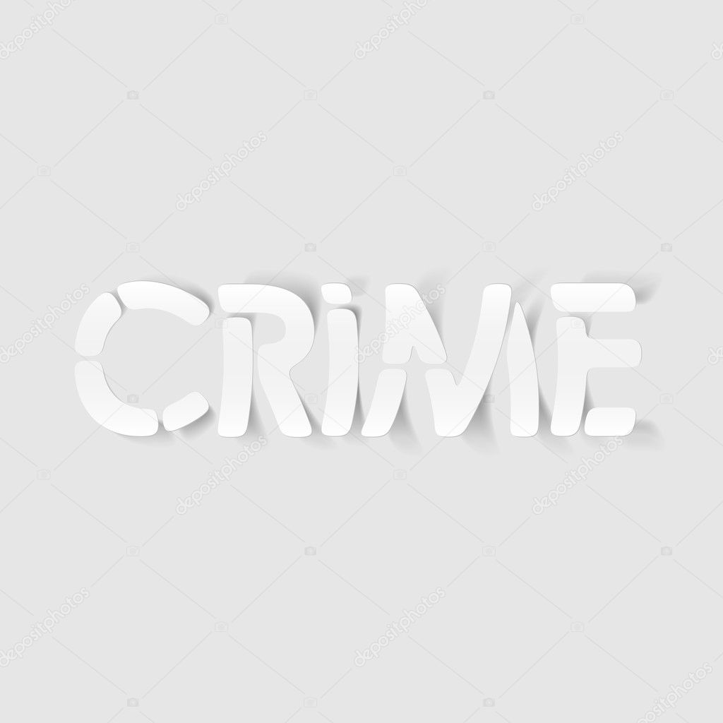 Realistic design element: crime Stock Vector by ©Palau83 41037217