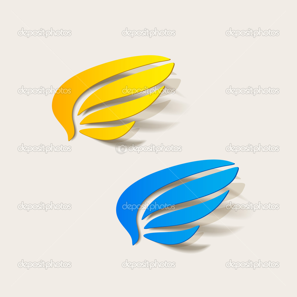Realistic design element: wing Stock Vector Image by ©Palau83 #41207779