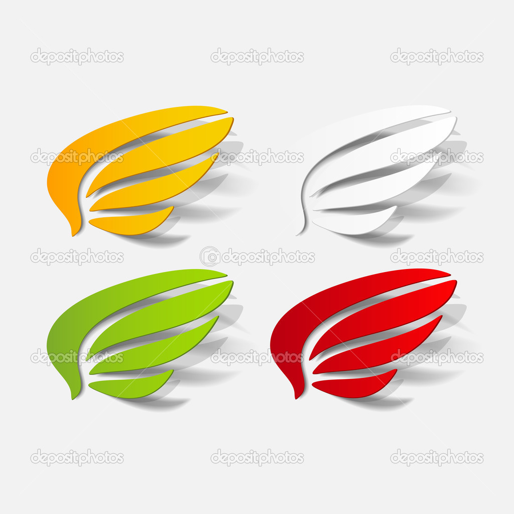 Realistic design element: wing Stock Vector Image by ©Palau83 #41207811