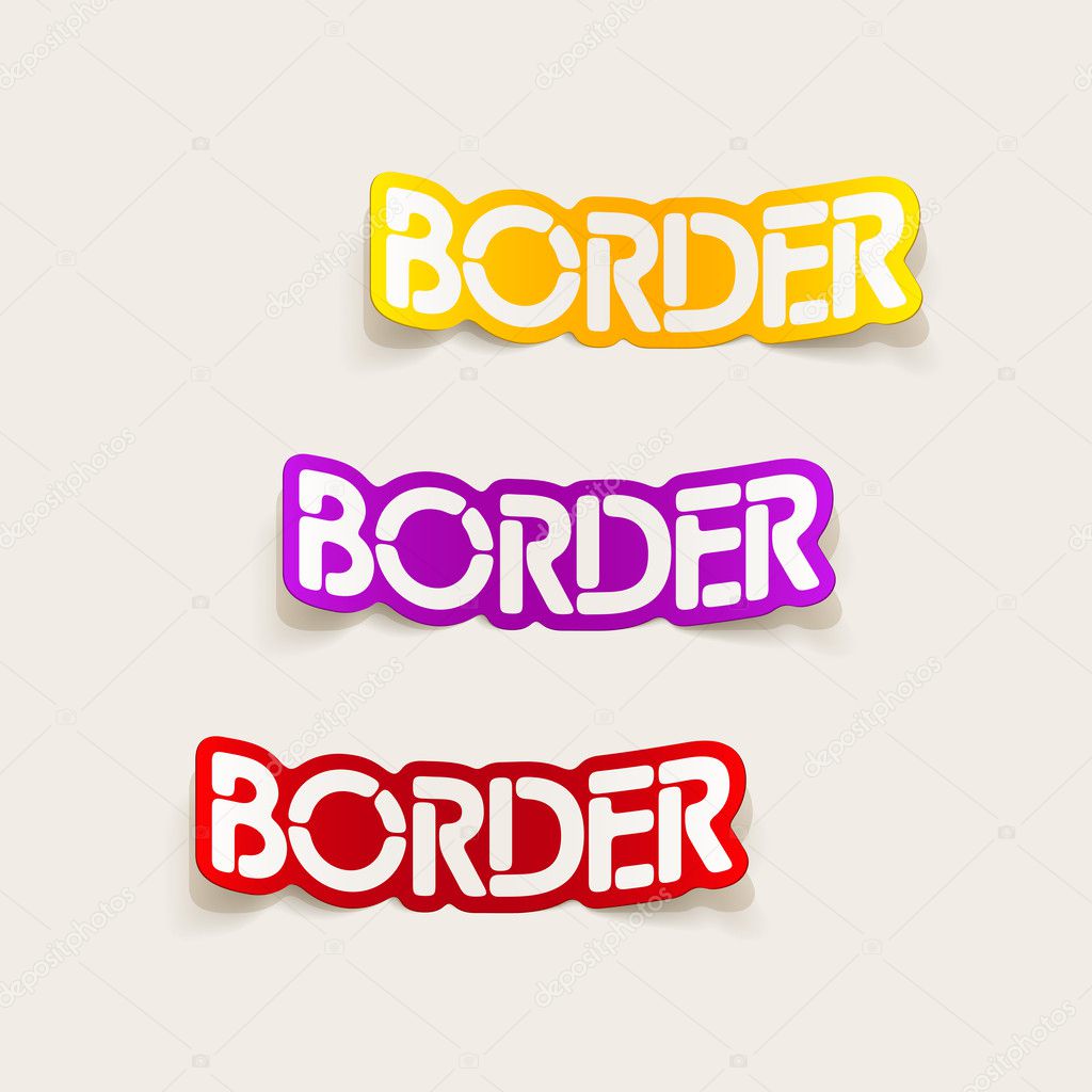 Realistic design element: border Stock Vector by ©Palau83 41627023
