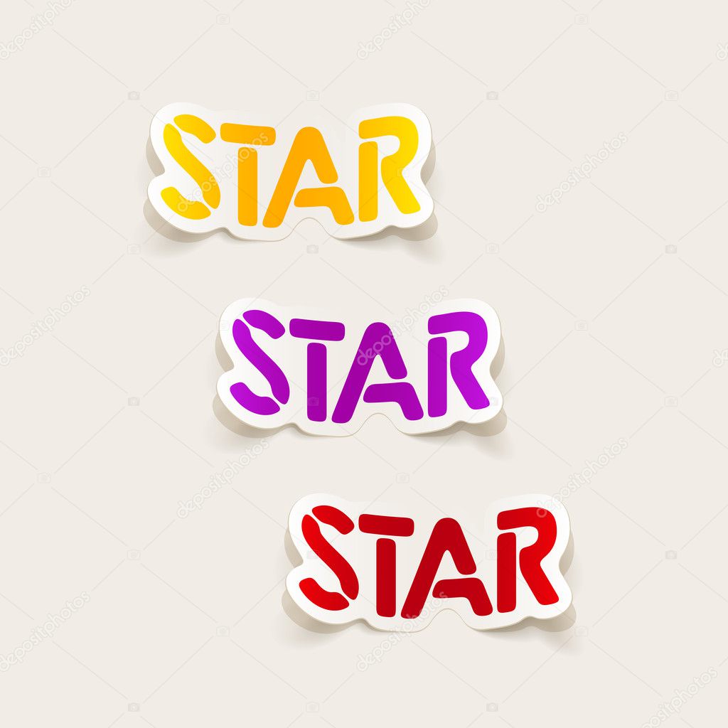 Realistic design element: star Stock Vector by ©Palau83 41627327