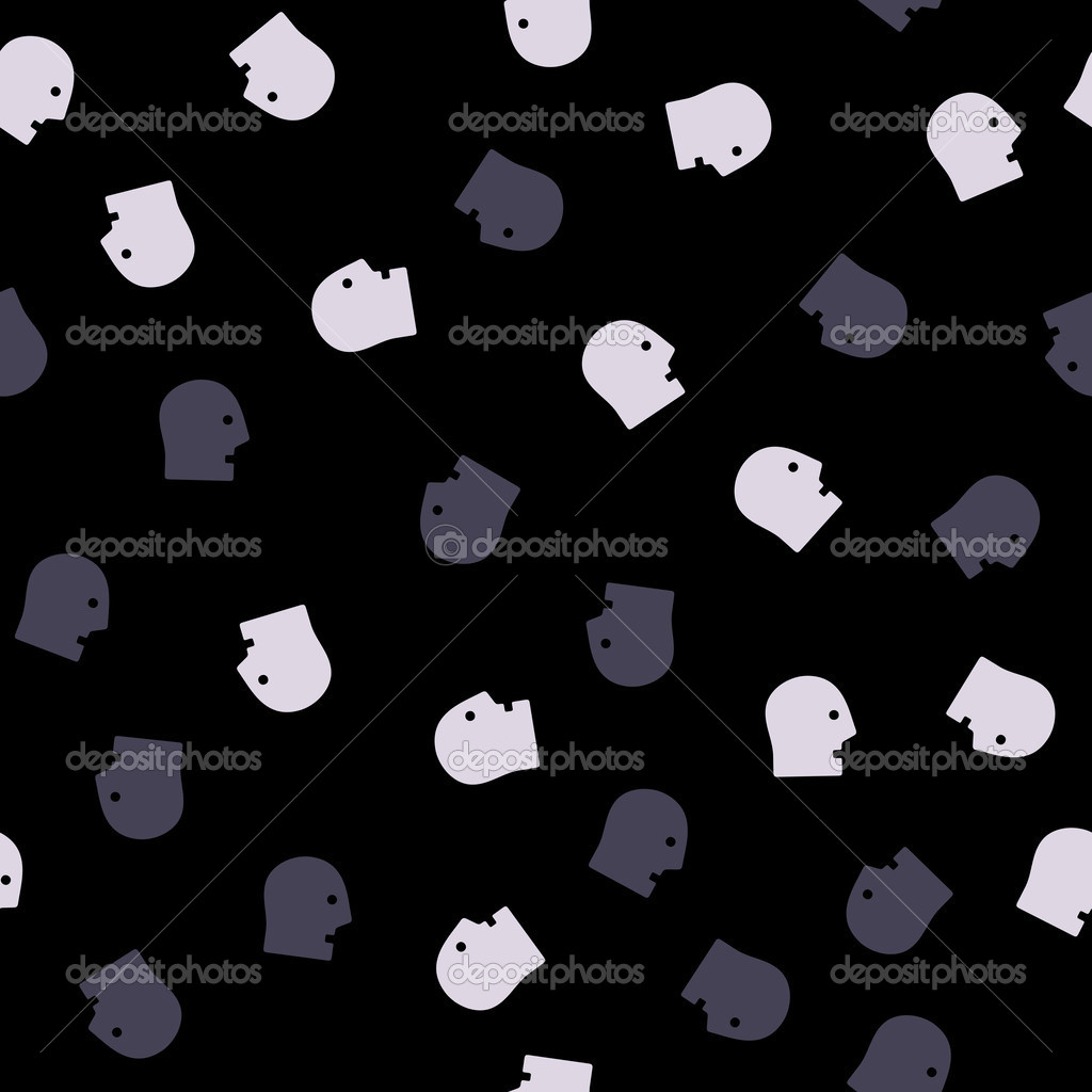 Seamless background: head, face Stock Vector Image by ©Palau83 #42737713