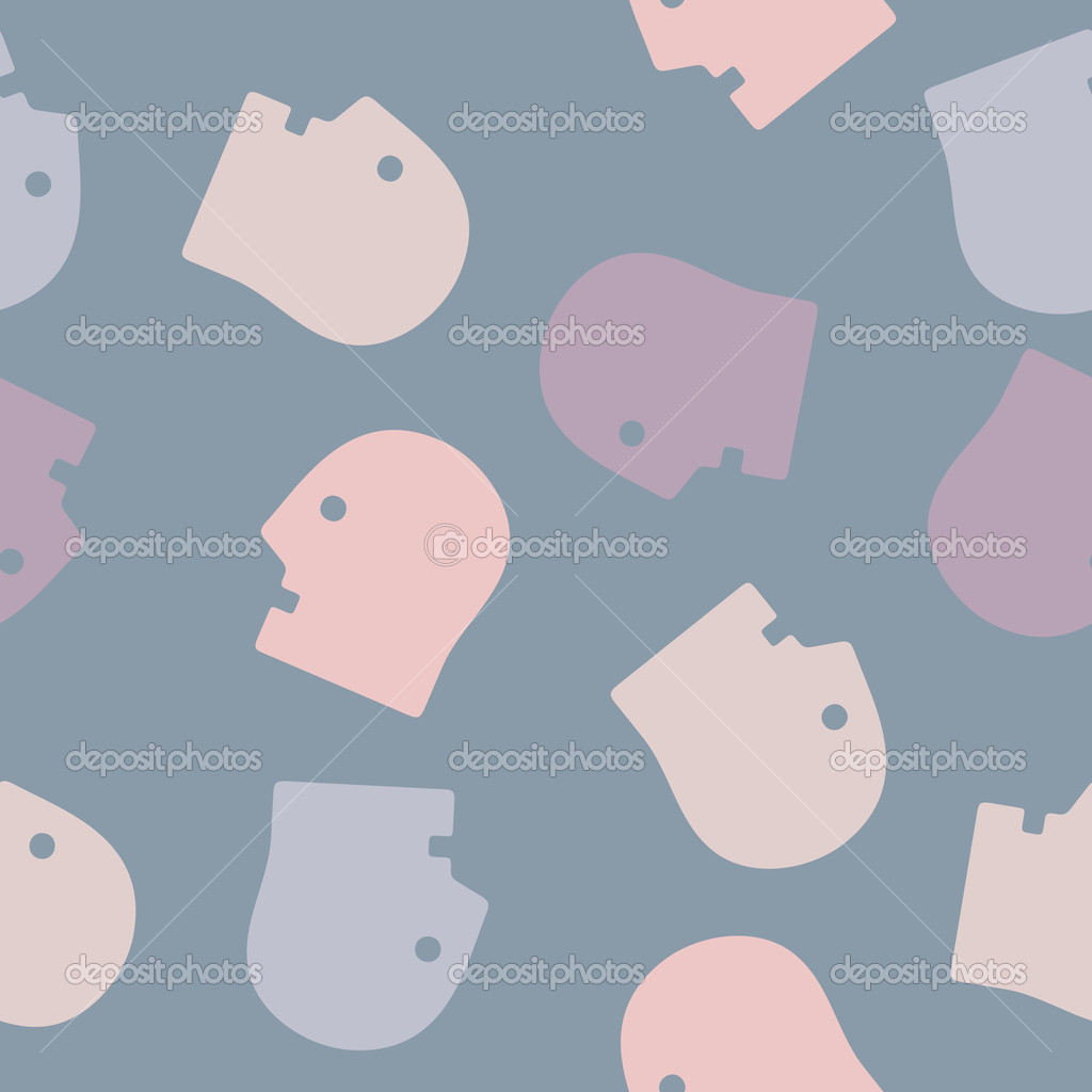 Seamless background: head, face Stock Vector Image by ©Palau83 #42737759